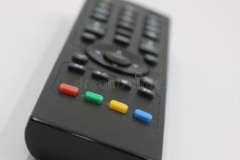 Digital Tv Remote Control on Background. Stock Photo - Image of ...
