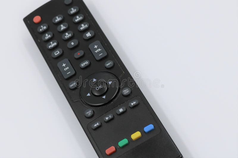 Digital Tv Remote Control on Background. Stock Photo - Image of change ...