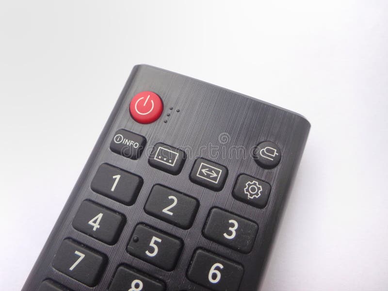 Digital Tv Remote Control Isolated on White Background Stock Photo ...
