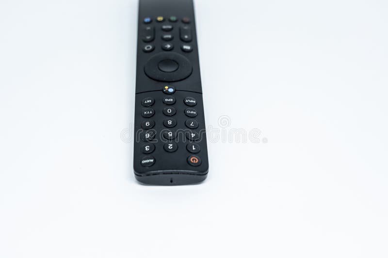 Digital Tv Remote Control on White Background Stock Photo - Image of ...