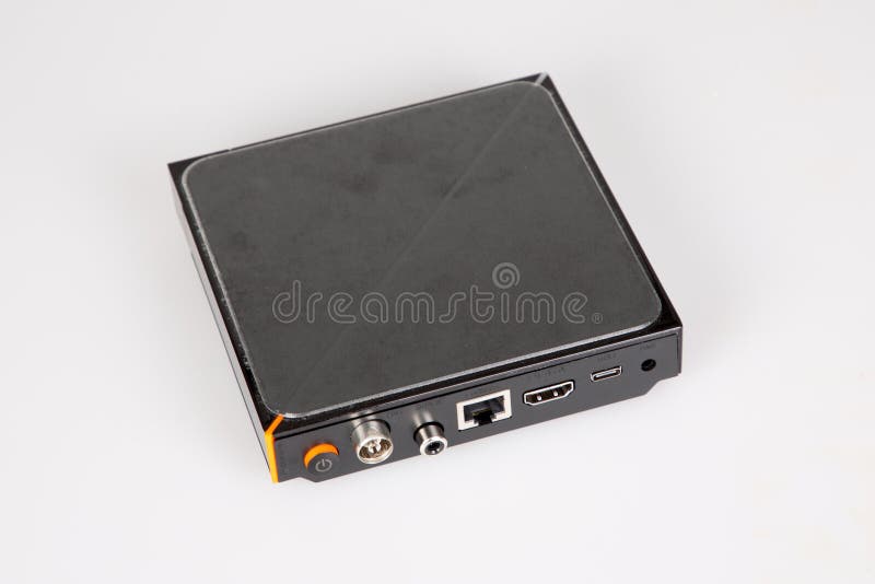 Digital TV Tuner Receiver Digital Box Stock Image - Image of port ...