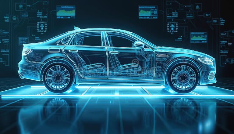 Digital Twin Car Optimizing Performance, Efficiency in Virtual Tech Environment. Automotive ...