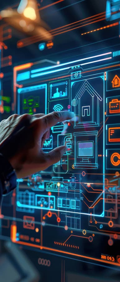 Digital Twin Interface for Smart Home Management, Twilight, Screen ...