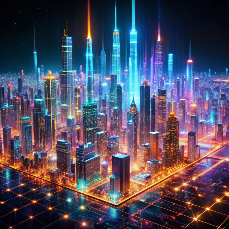 Digital Twin of a Real-World City Visualized with Difurans Lighting ...