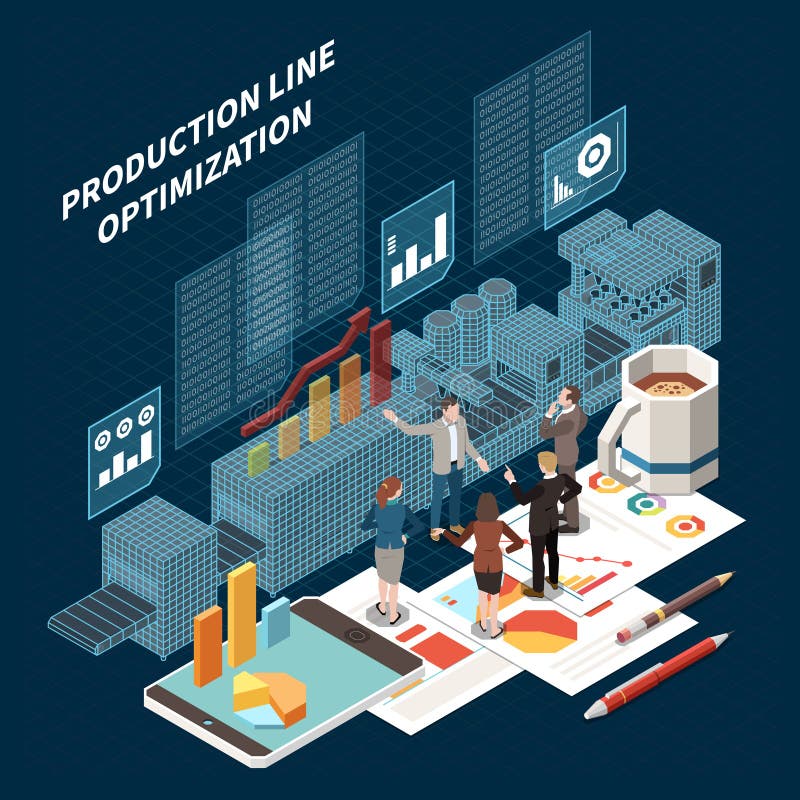 Digital Twin Technology stock vector. Illustration of twin - 236885376