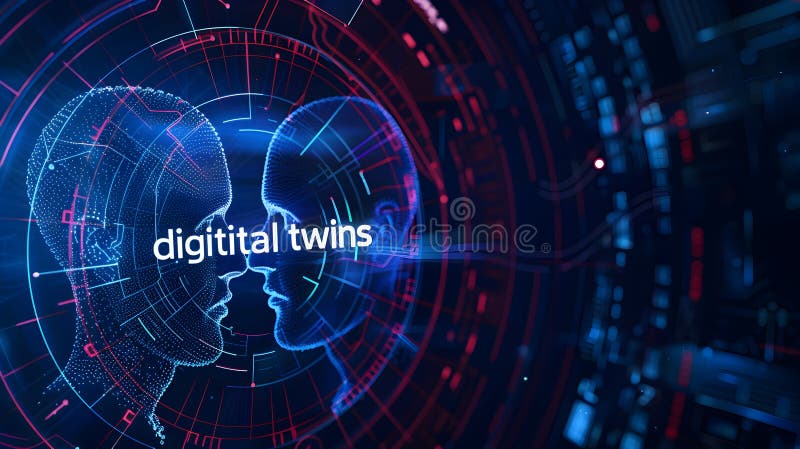 A Digital Twin of Two People is Shown with the Words Digital Twins ...