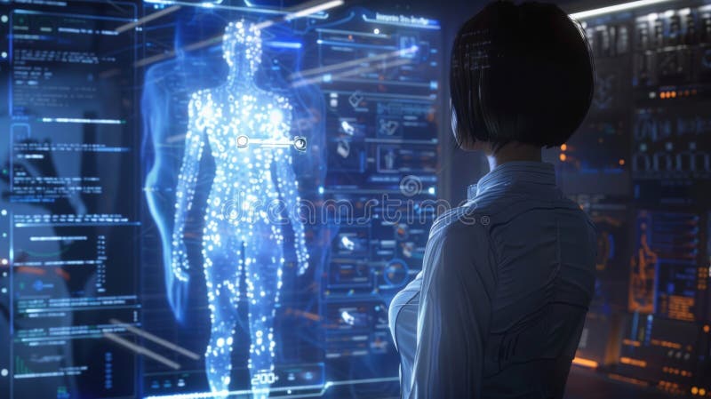 Digital Twin Visualization with High Tech Structure and Glowing System ...