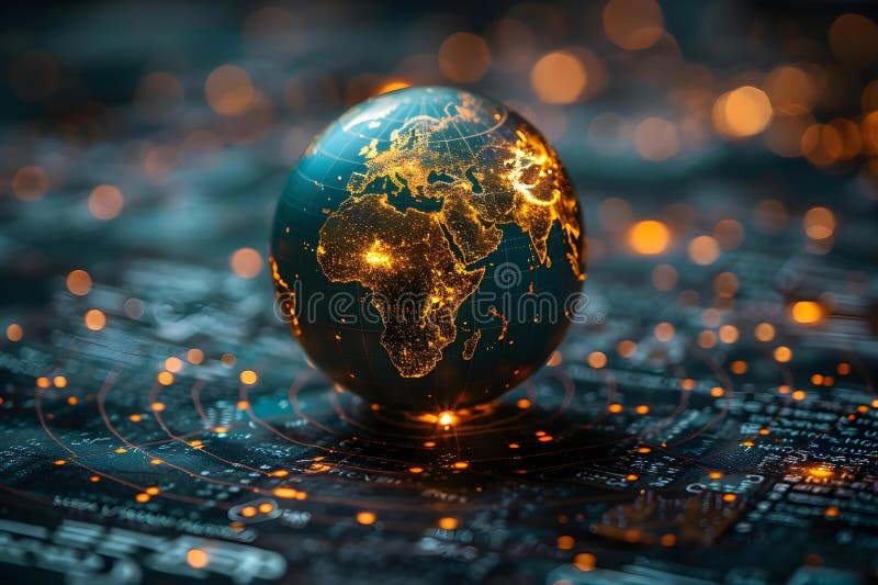 Digital Unity: a World Connected. Concept Technology Future, Global ...