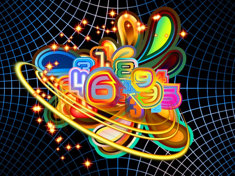 Digital Universe stock illustration. Illustration of revolve - 19796610