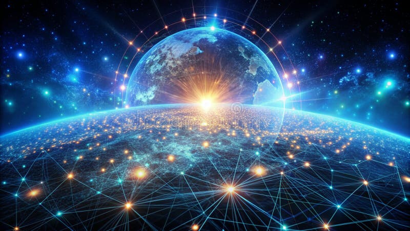 Digital Universe Abstract Visualization of Artificial Intelligence ...