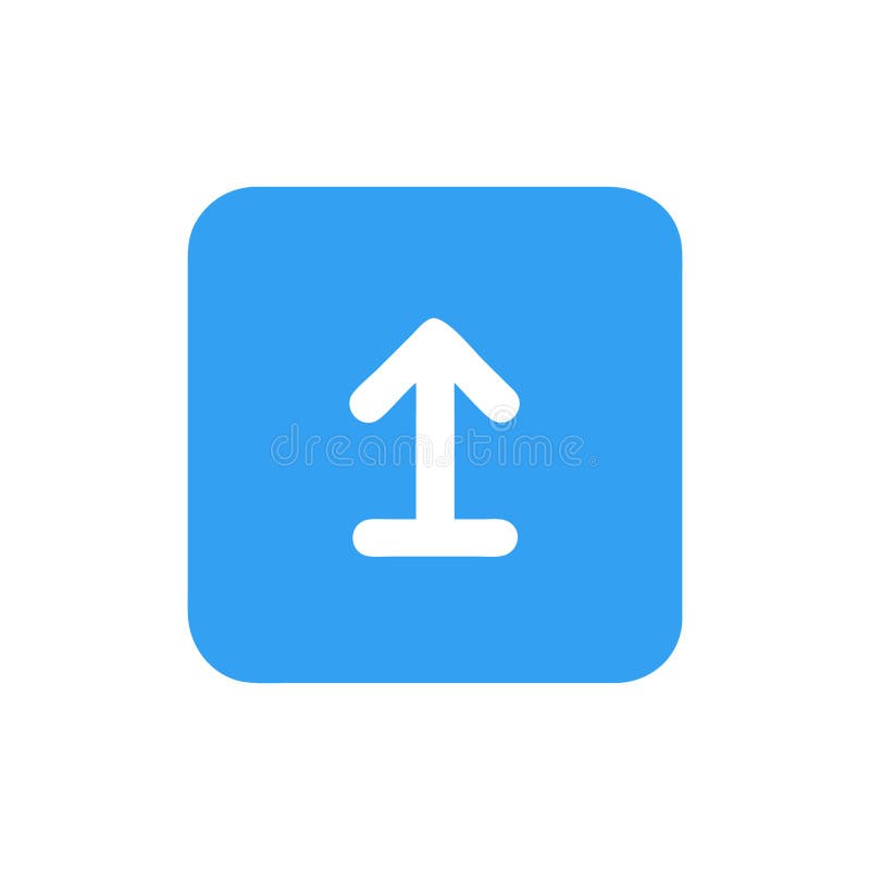 Digital Upload Button Icon stock illustration. Illustration of ...