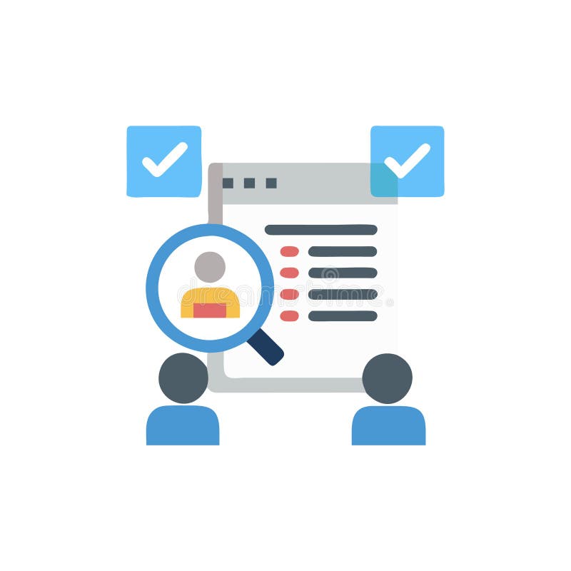 Digital Usability Evaluation Icon Stock Illustration - Illustration of ...