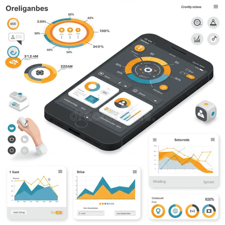 Digital User Interface Design Stock Illustrations – 238,424 Digital ...