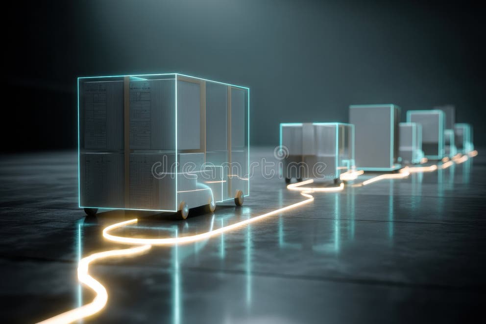 Innovative Digital Interface Showcasing Shipment Tracking Progress with ...