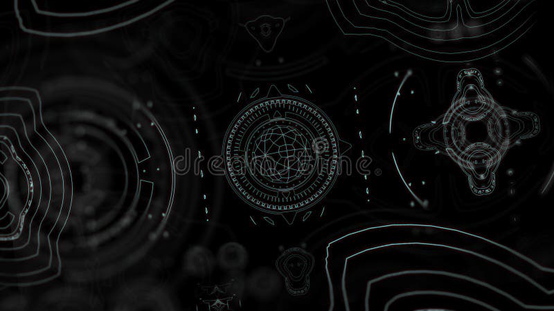 Digital Alien Interface stock illustration. Illustration of graphical ...