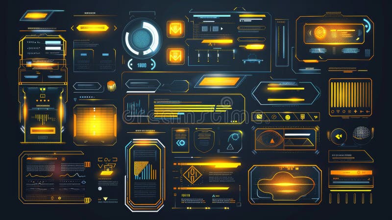 Digital User Interface Template for Live Streaming Esports. Game Stream ...