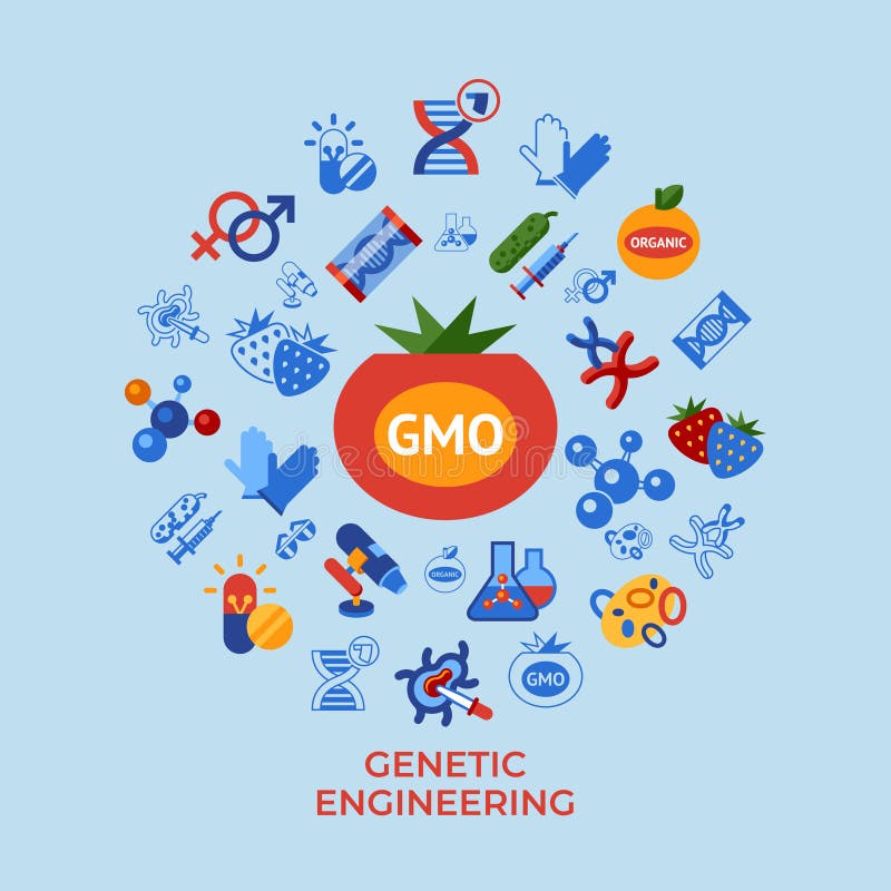 Digital Vector Genetic Engineering Technology Stock Illustration ...