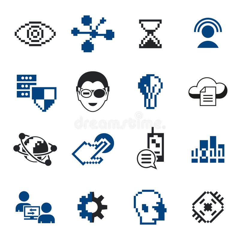 Digital Vector Pixel Art Digital Technology Stock Illustration ...
