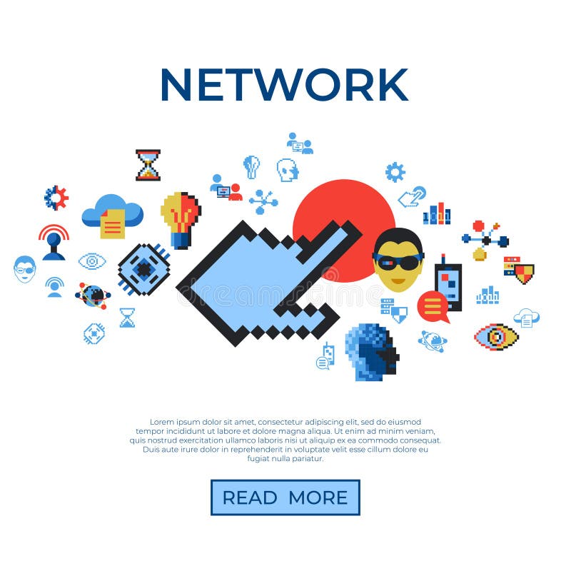 Digital Vector Pixel Art Digital Technology Stock Illustration ...