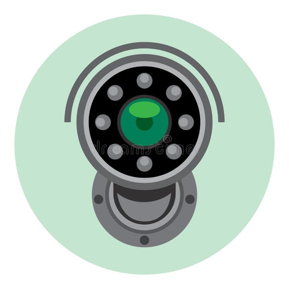 Digital Vector Silver and Black Surveillance Stock Vector ...