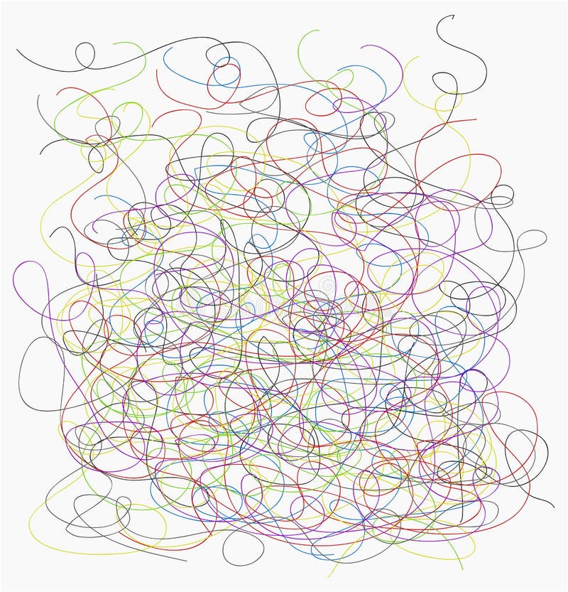 Digital Vector Simple Colored Lines Stock Vector - Illustration of ...