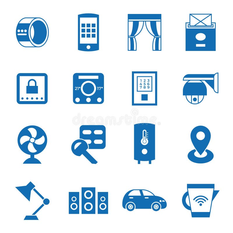 Digital Vector Smart and Digital Home Stock Illustration - Illustration ...