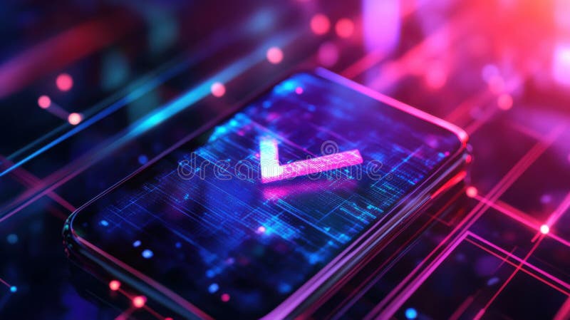 Digital KYC Verification Process on a Smartphone Screen with Facial ...