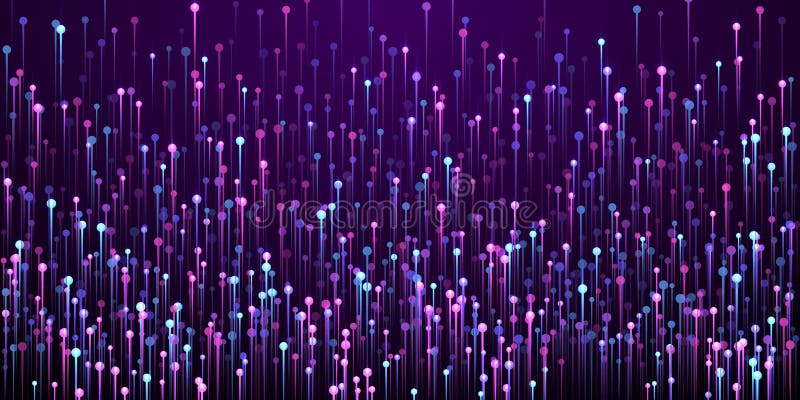 Digital Vertical Line Rays Data Flows Concept Stock Vector ...