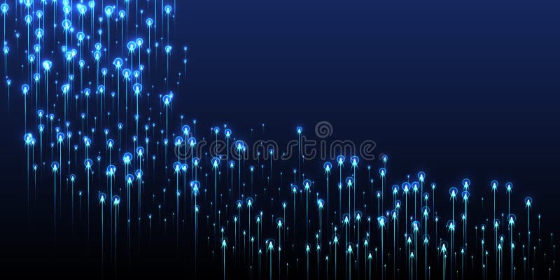 Digital Vertical Line Streams Speed Motion Stock Vector - Illustration ...