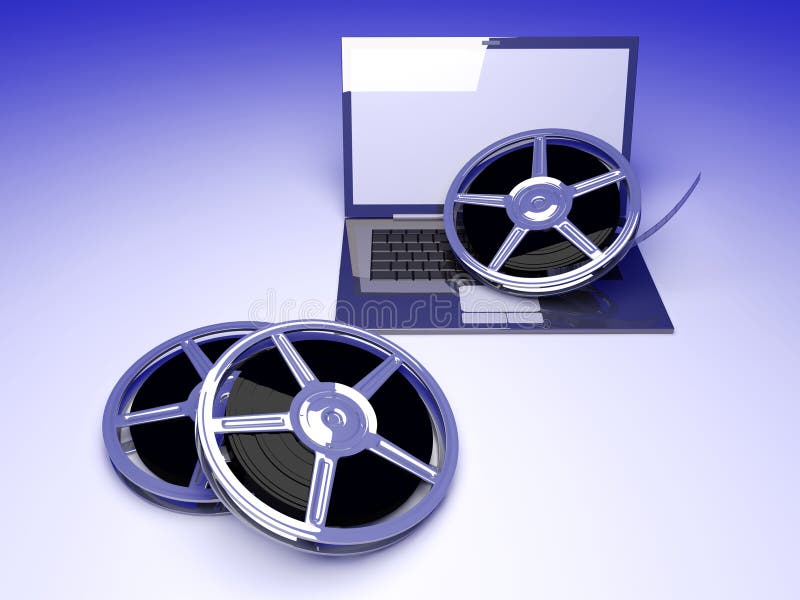 Digital Video stock illustration. Illustration of slide - 15785835