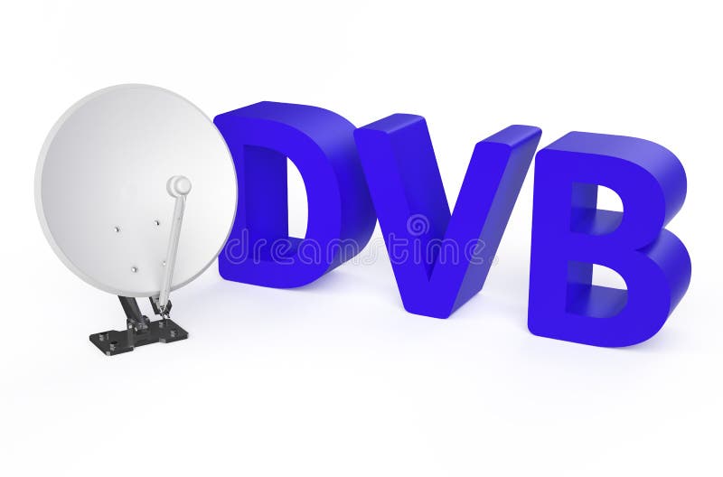 Digital Video Broadcasting (DVB) Service Concept Stock Illustration ...