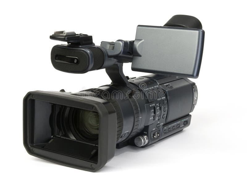 Digita Video Camera W/ Path (Side View) Stock Photo - Image of memories ...