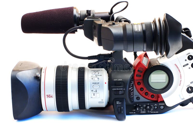 Digita Video Camera W/ Path (Side View) Stock Photo - Image of memories ...