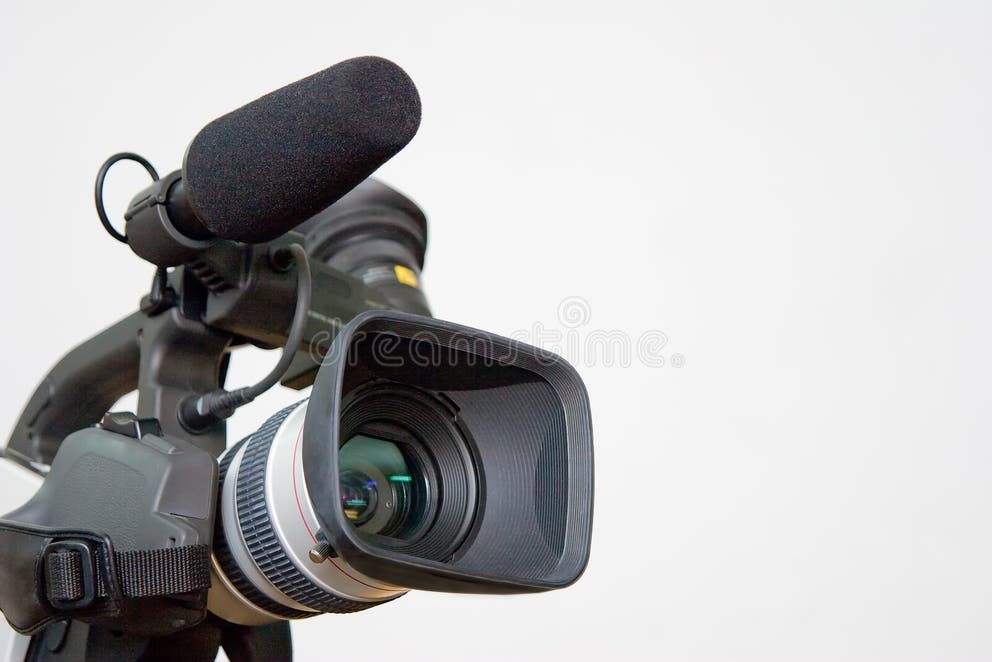 Digital video camera stock image. Image of capture, glass - 17305319