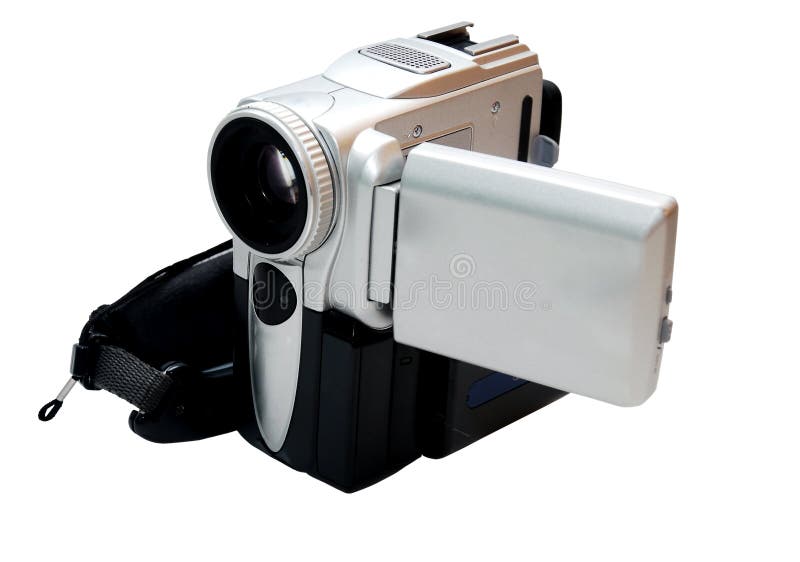 Digital Video Camera stock image. Image of television, white - 79155