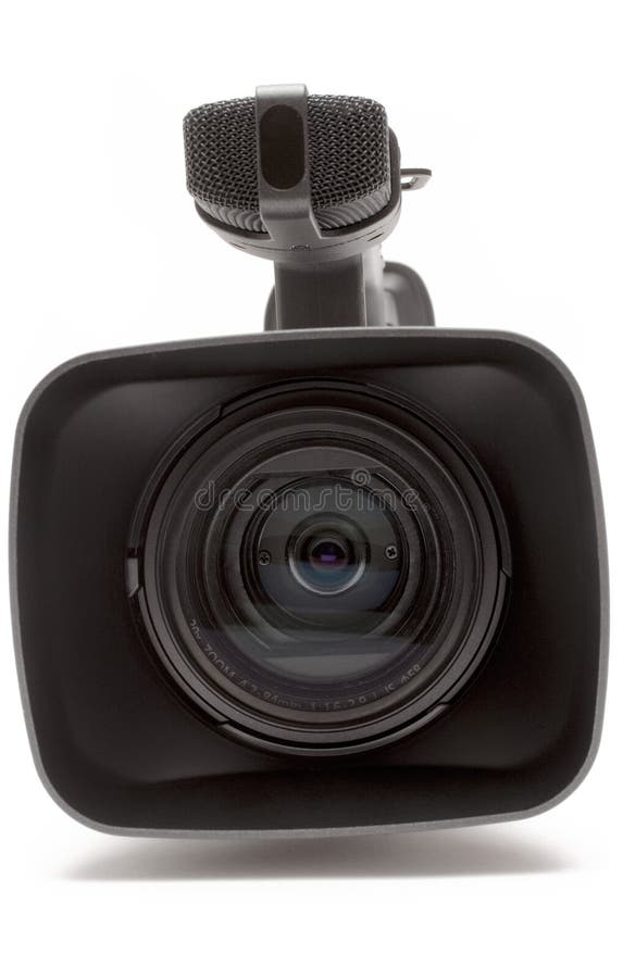 Digital Video Camera (Close Front View) Stock Image - Image of compact ...