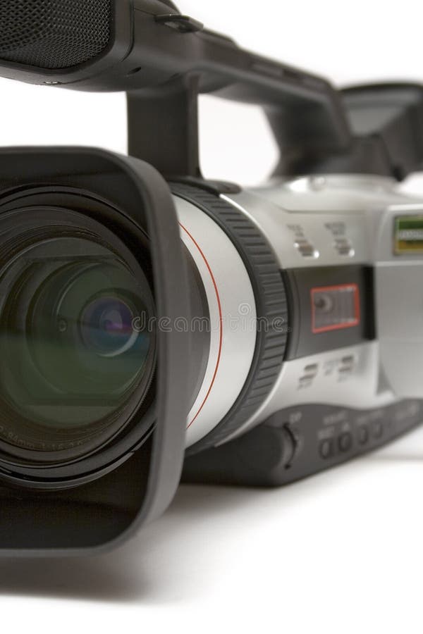 Digital Video Camera (Detail Front-Side View) Stock Photo - Image of ...