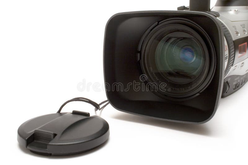 Digital Video Camera (Front-Side View) Stock Image - Image of capture ...