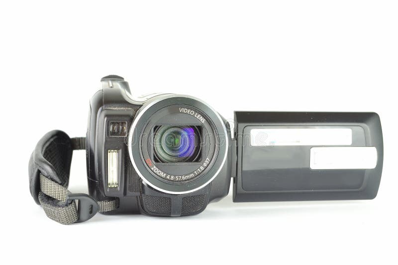 Digital Video Camera (Front-Side View) Stock Image - Image of capture ...
