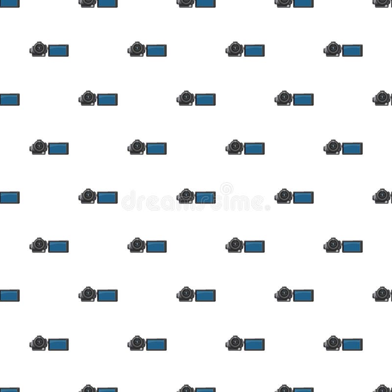 Digital Video Camera Pattern Stock Vector - Illustration of equipment ...