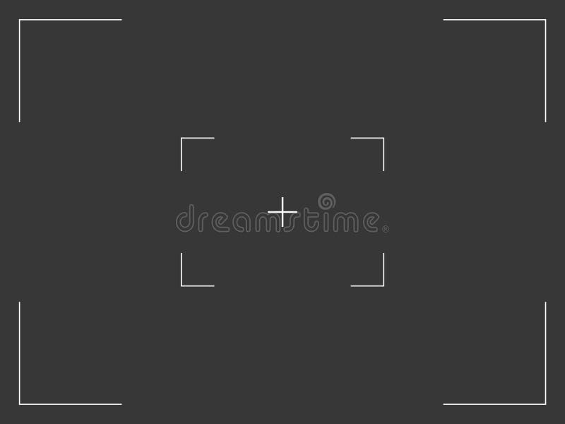 Video Camera Frame Viewfinder Template. Modern Focusing Digital Display ...