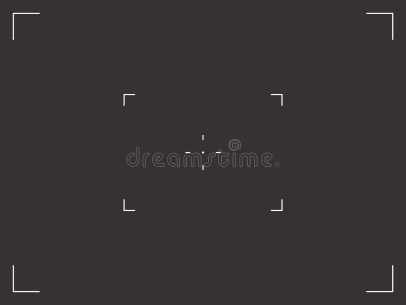 Digital Video Camera Viewfinder Target. Photo Focusing Grid Vector ...