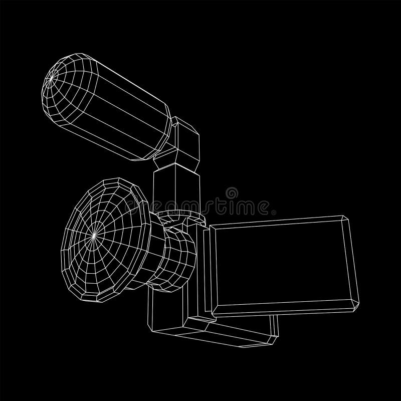 Digital Video Hand-held Camera with Rotating Screen and External ...