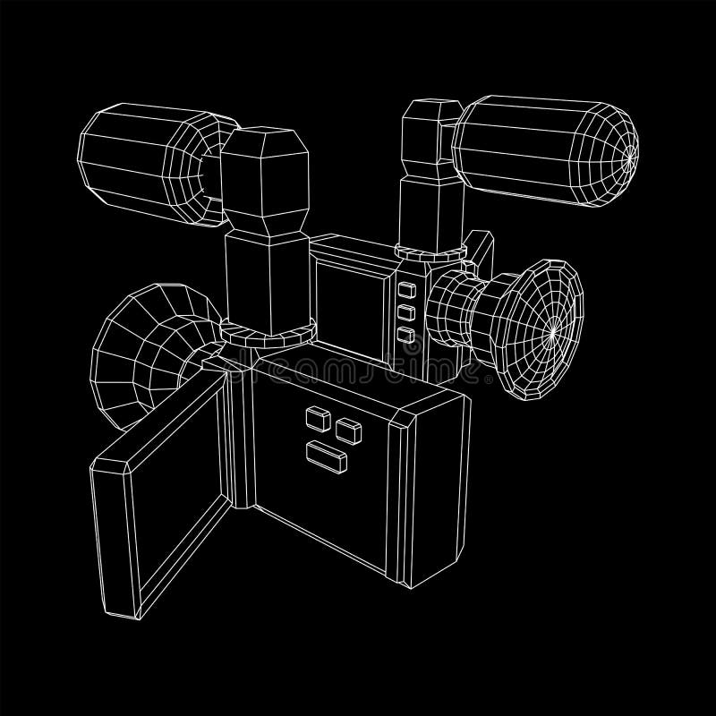 Digital Video Hand-held Camera with Rotating Screen and External ...