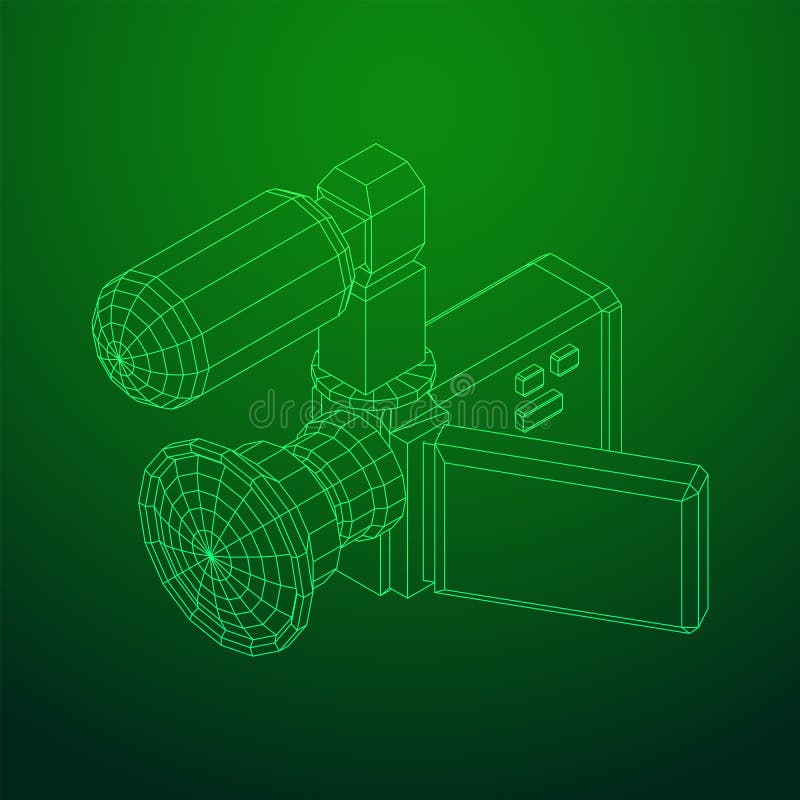 Digital Video Hand-held Camera with Rotating Screen and External ...