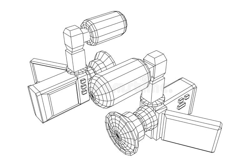 Digital Video Hand-held Camera with Rotating Screen and External ...