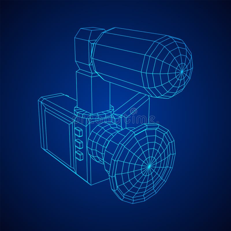 Digital Video Hand-held Camera with Rotating Screen and External ...