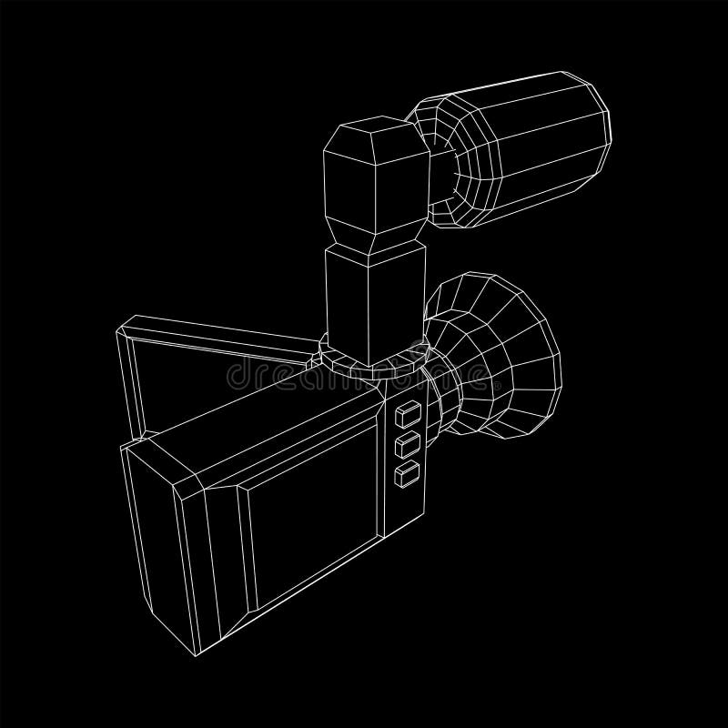 Digital Video Hand-held Camera with Rotating Screen and External ...