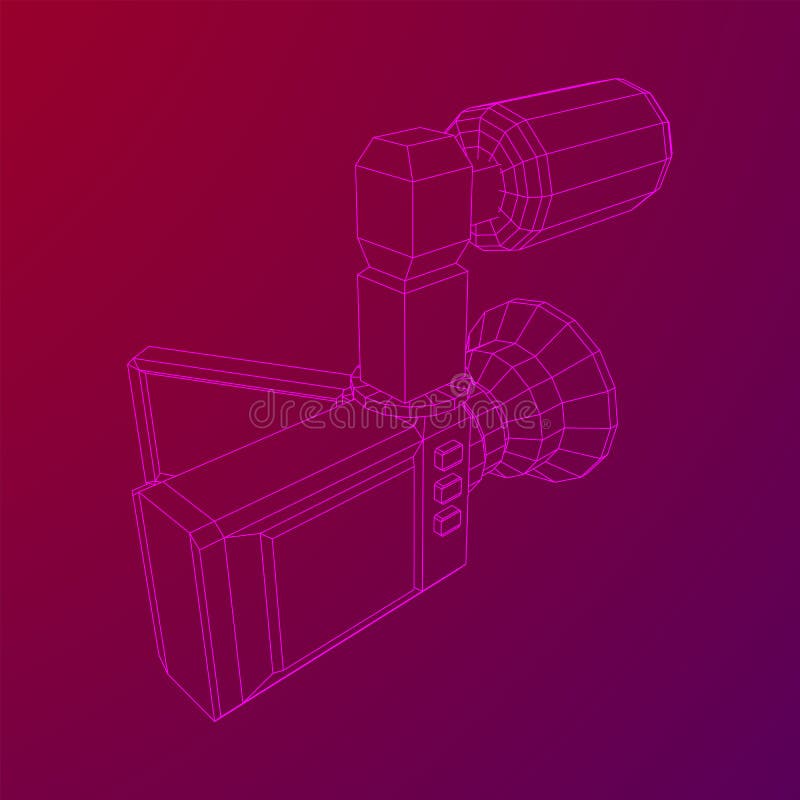 Digital Video Hand-held Camera with Rotating Screen and External ...