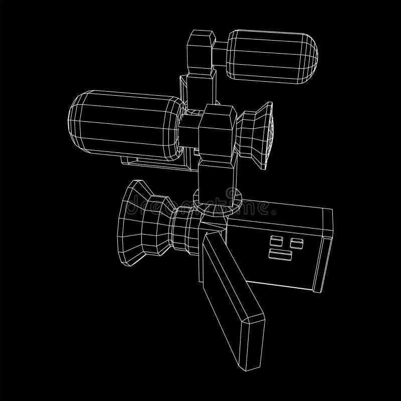 Digital Video Hand-held Camera with Rotating Screen and External ...